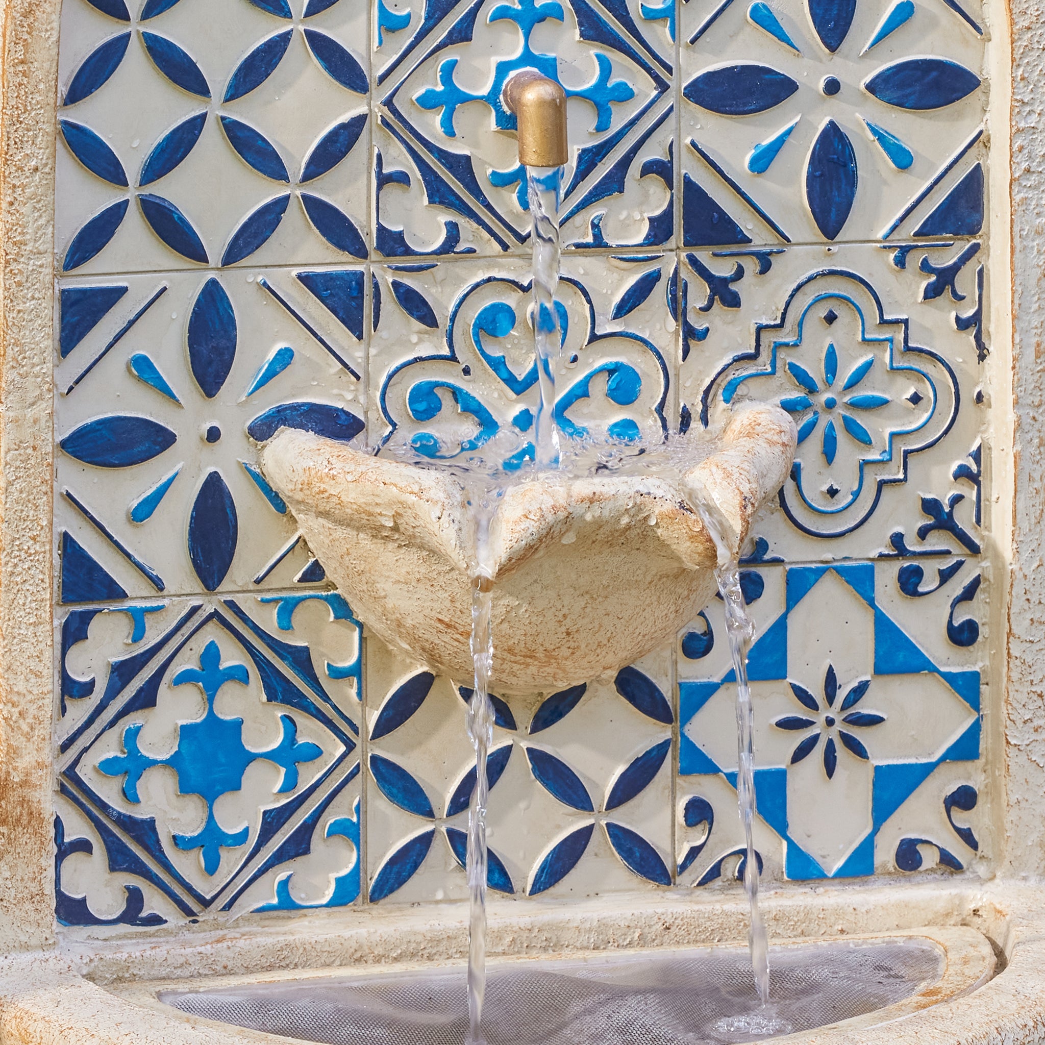 Aragon Solar Powered Wall Mounted Water Feature